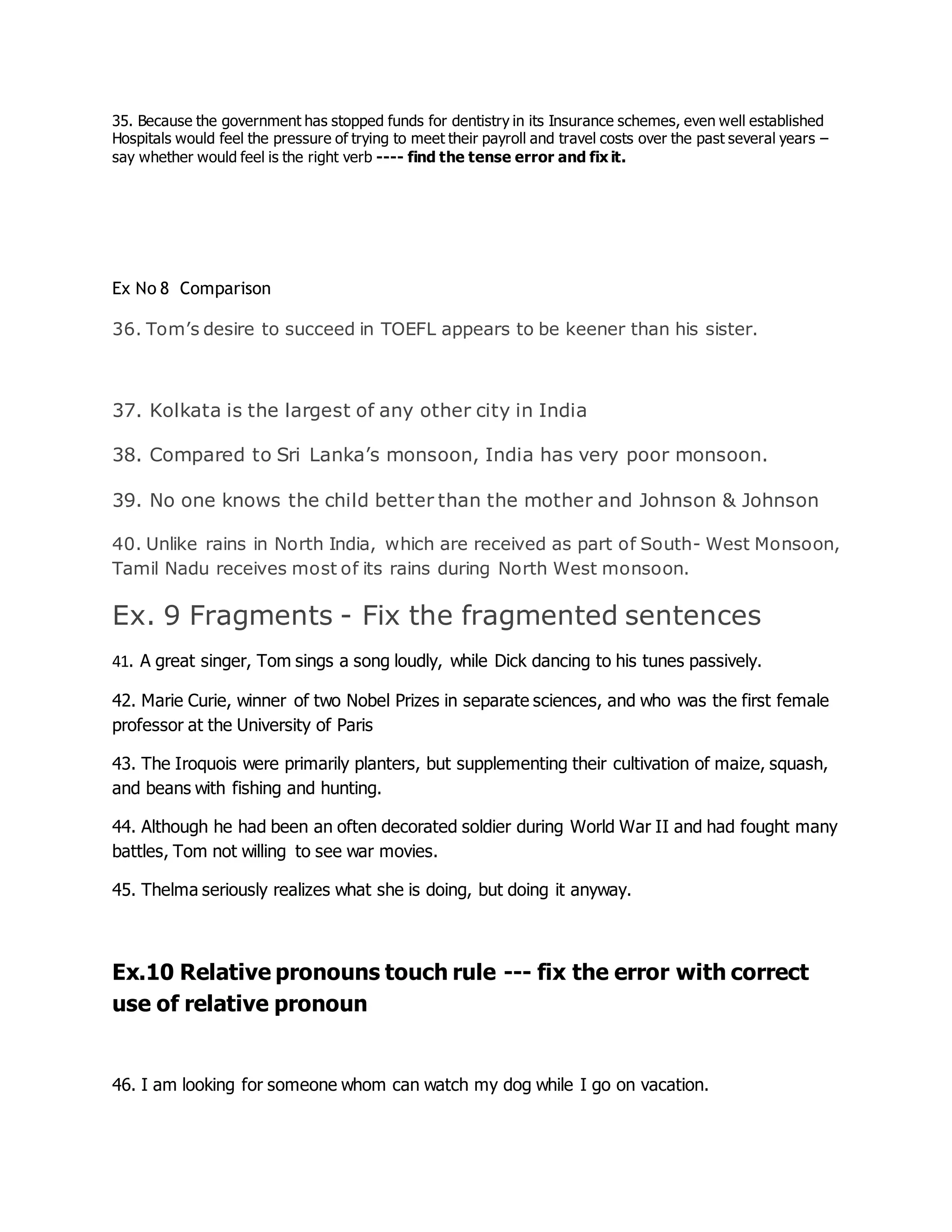 Basic grammar diagnostic test | DOCX