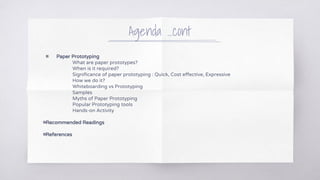 White-boarding & Paper Prototyping | PDF
