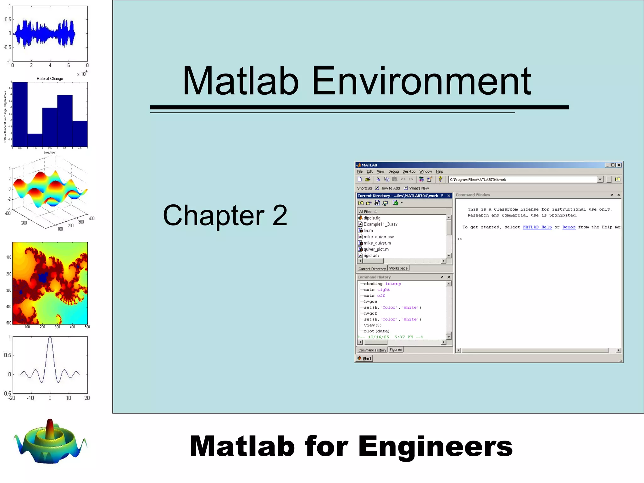 Chapter 2 - Matlab Environment | PPT