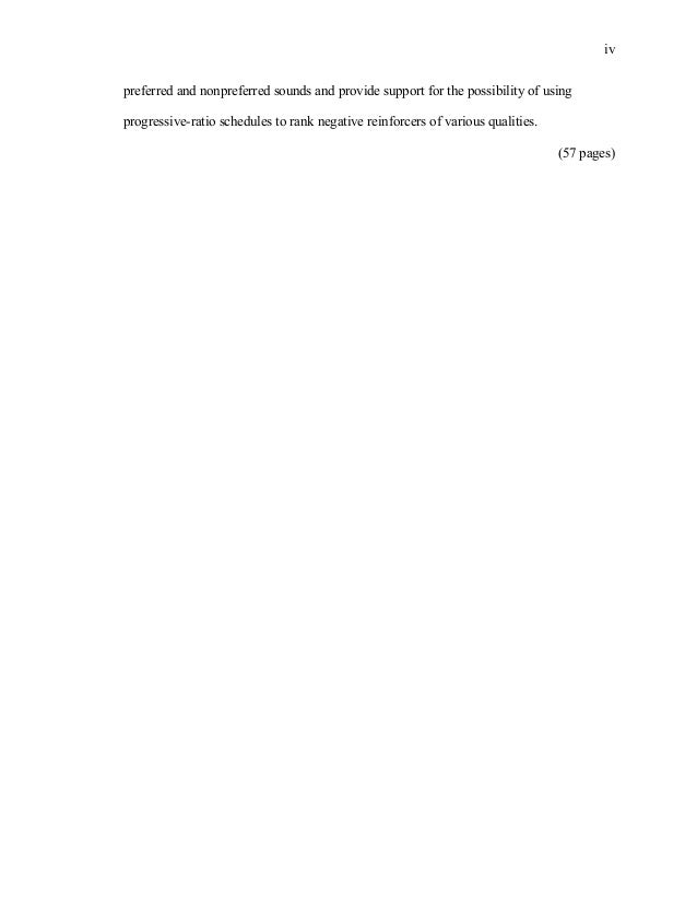 The Use of Progressive-Ratio Schedules to Assess Negative Reinfor