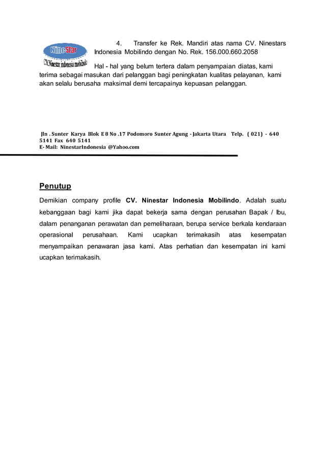 Company Profile Baru | DOCX