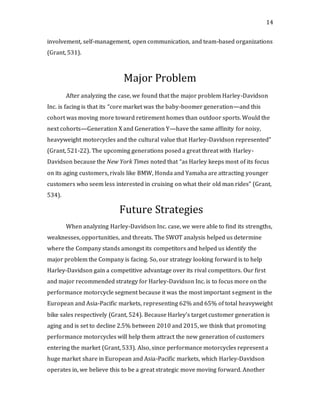 Harley-Davidson Case Analysis | DOCX