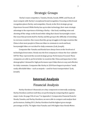 Harley-Davidson Case Analysis | DOCX