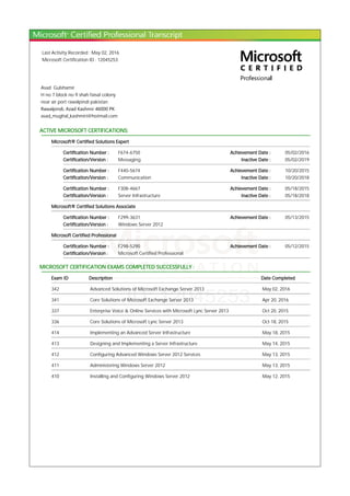 MS_Learning_Transcript (3).PDF | Computing | Technology & Computing