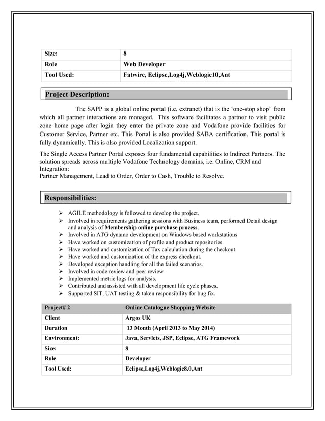 Ratnesh_JavaJ2ee_3years exp | PDF