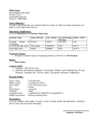 minu resume | DOCX