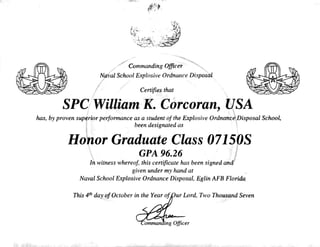 EOD School Honor Graduate | PDF