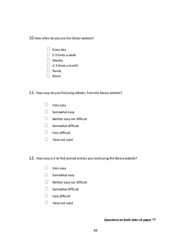 Library Survey 2015 Final Report