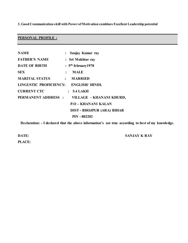 SANJAY RESUME | DOCX