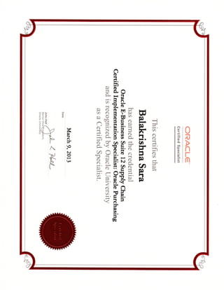 Oracle EBS R12 Supply Chain Certified Implementation Specialist ...