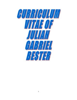 Curriculum Vitae of Julian Bester New | DOC