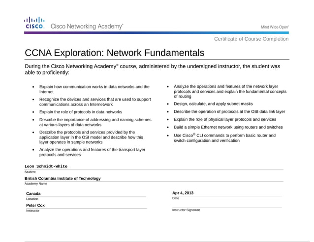 CCNA Lvl 1 Cert | PDF | Computer Networking | Computing