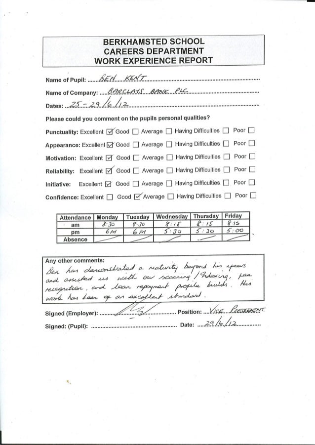 Barclays Work Experience Report 1 barclays-work-experience-report-1