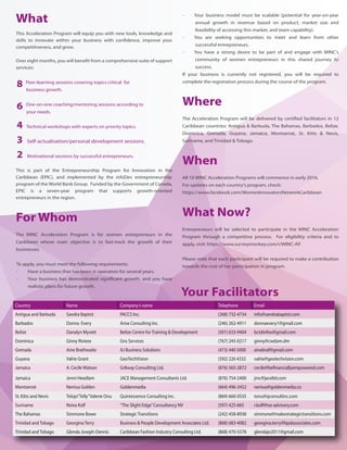 infoDev WINC Acceleration Program Flyer | PDF