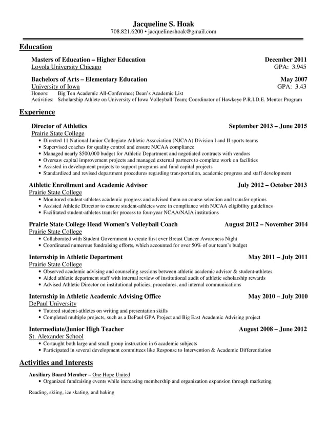Hoak Resume_LI | PDF