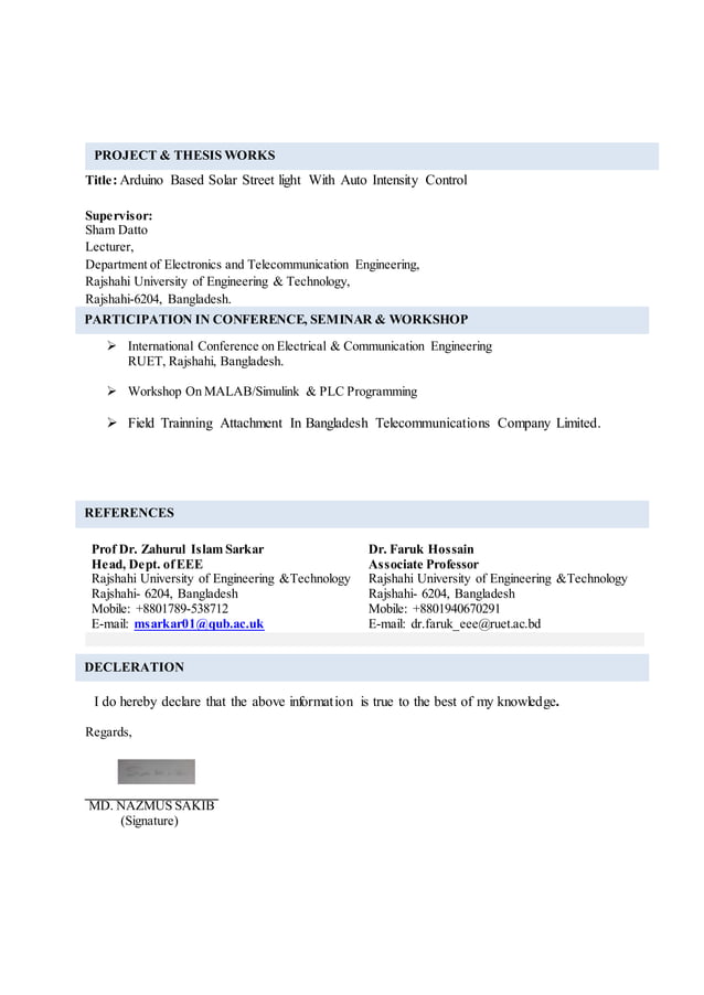 Sakib cv | DOCX