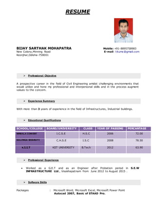 Bijay CV | PDF