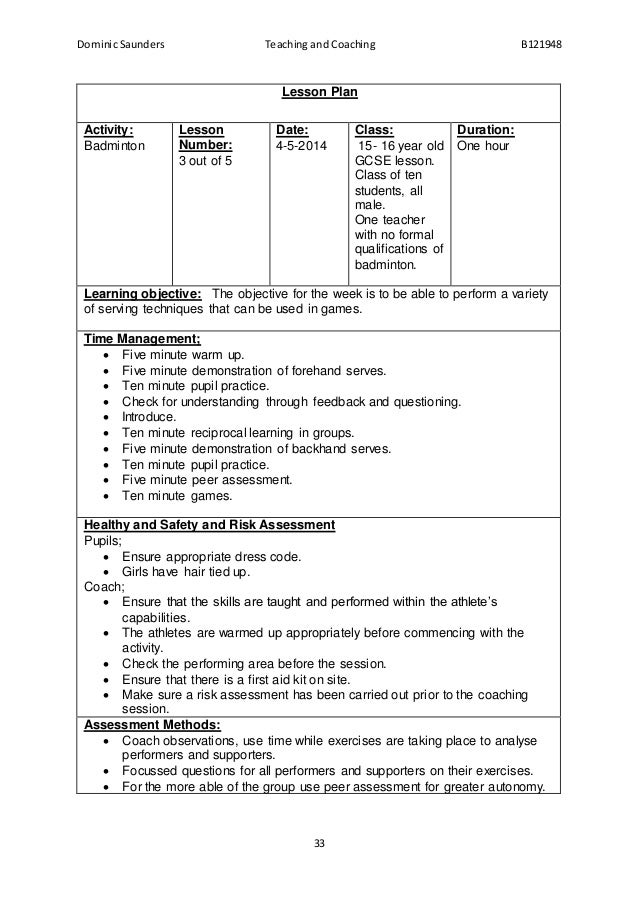 TEACHING AND COACHING