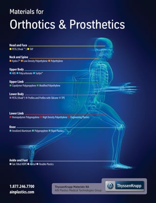 Orthotics and Prosthetics Brochure_2013 | PDF