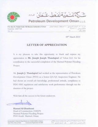 PDO Appreciation | PDF