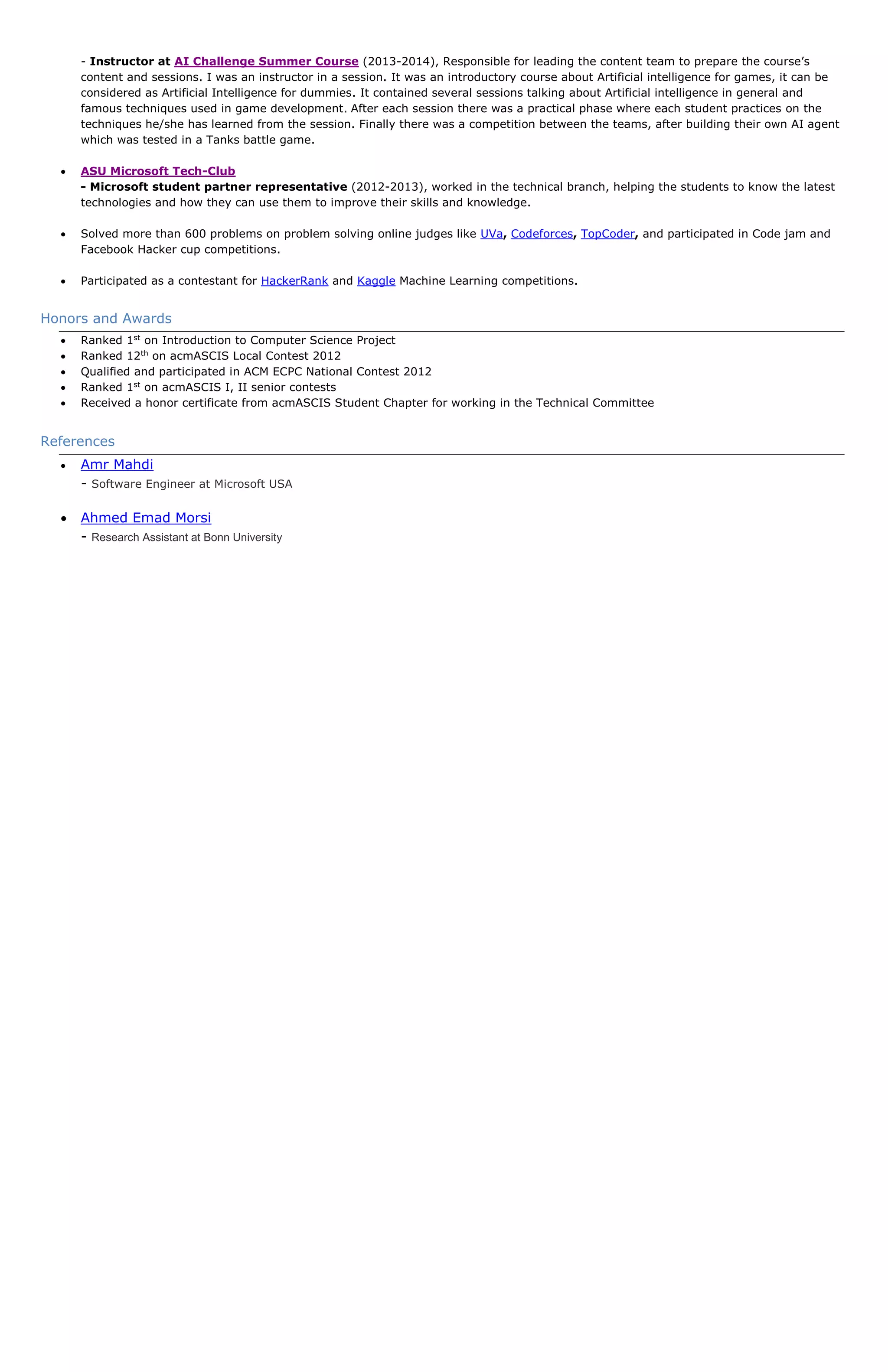 Ahmed Hani Ibrahim | PDF | Programming Languages | Computing