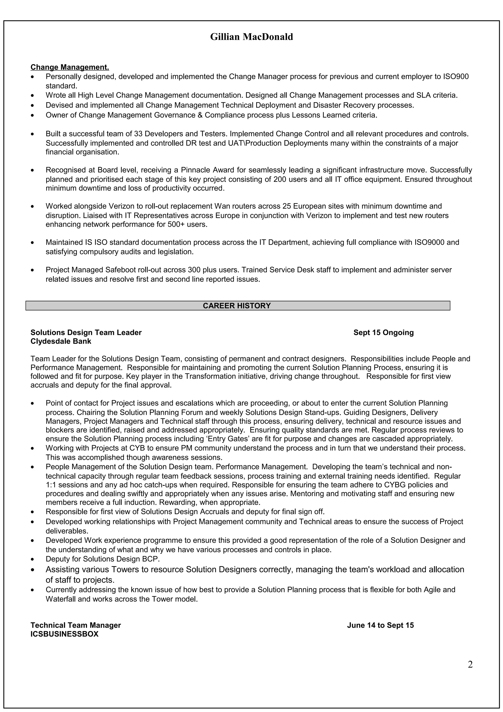 Gillian MacDonald CV Jan 2017 | DOC