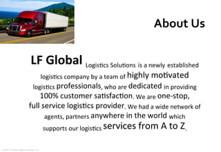 LF GLOBAL Company Profile 2016 | PDF