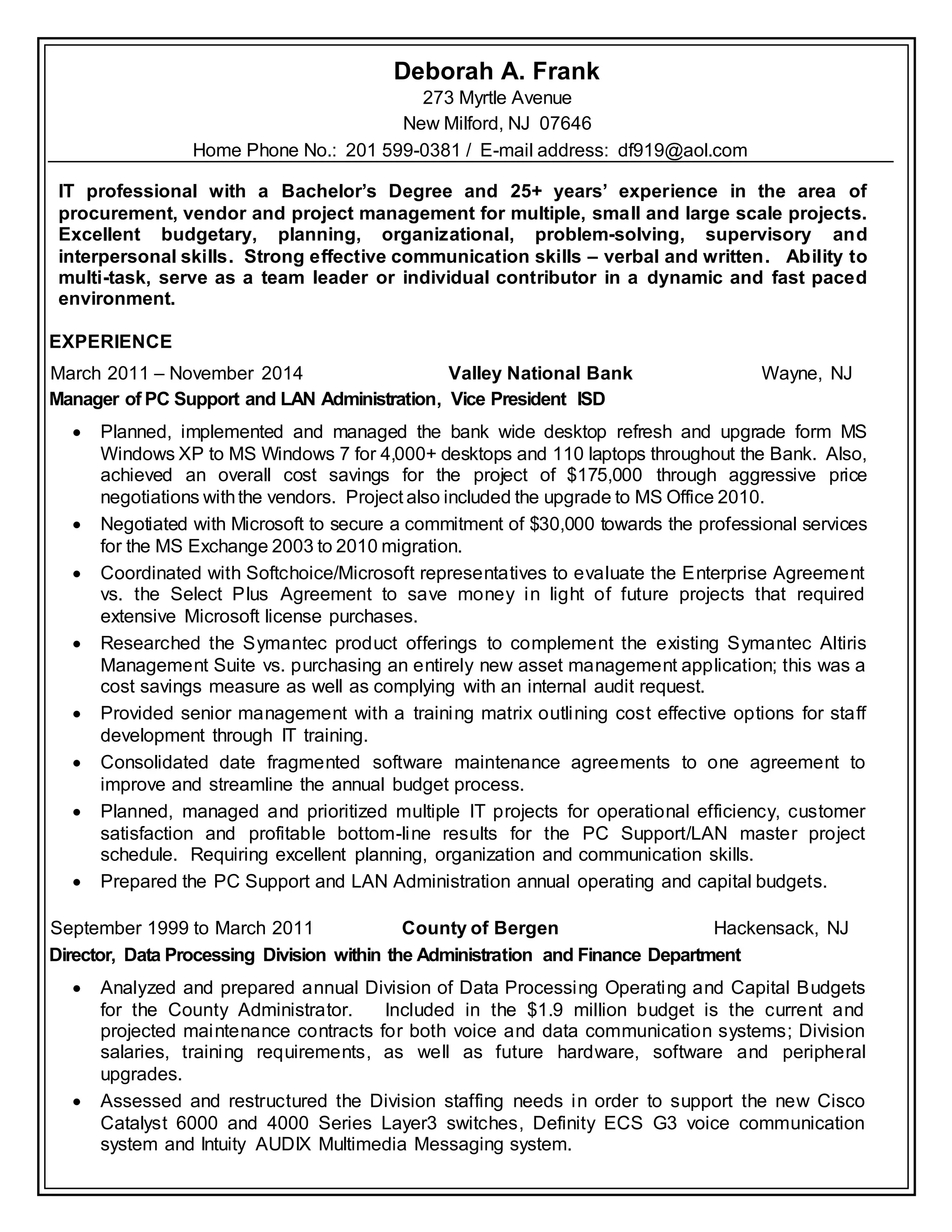 D_Frank resume 2014 | DOCX