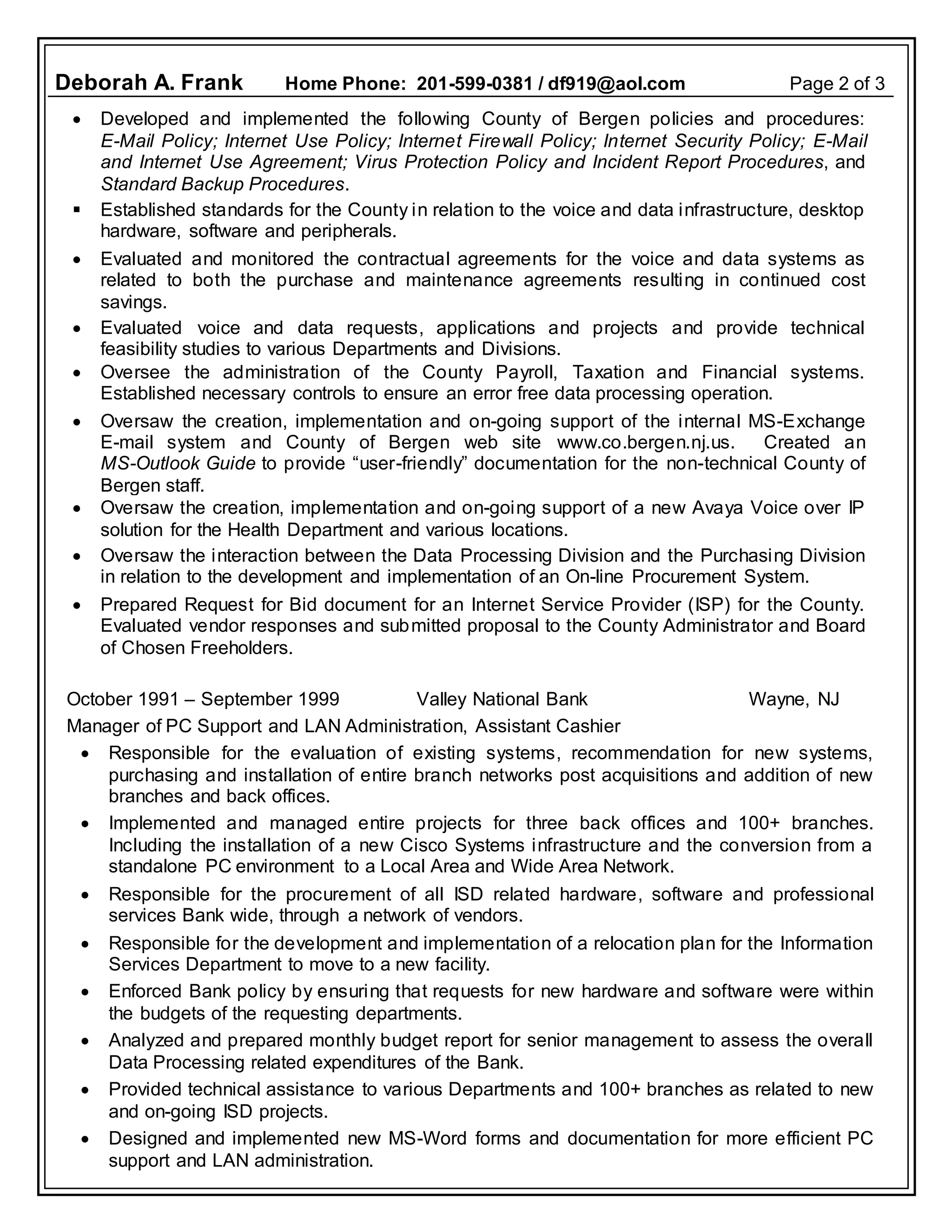 D_Frank resume 2014 | DOCX