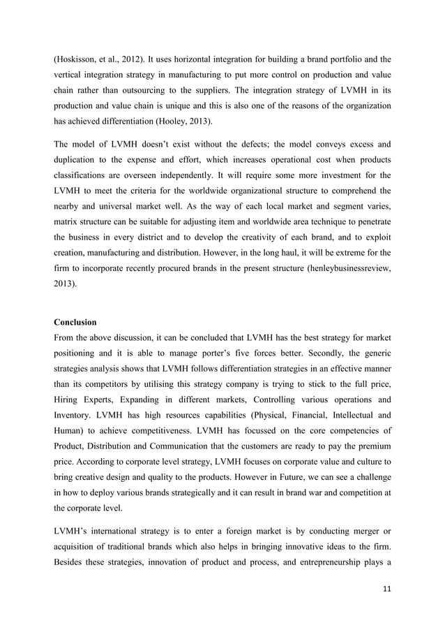 Competitive Stategies of LVMH | PDF | Business Administration | Business