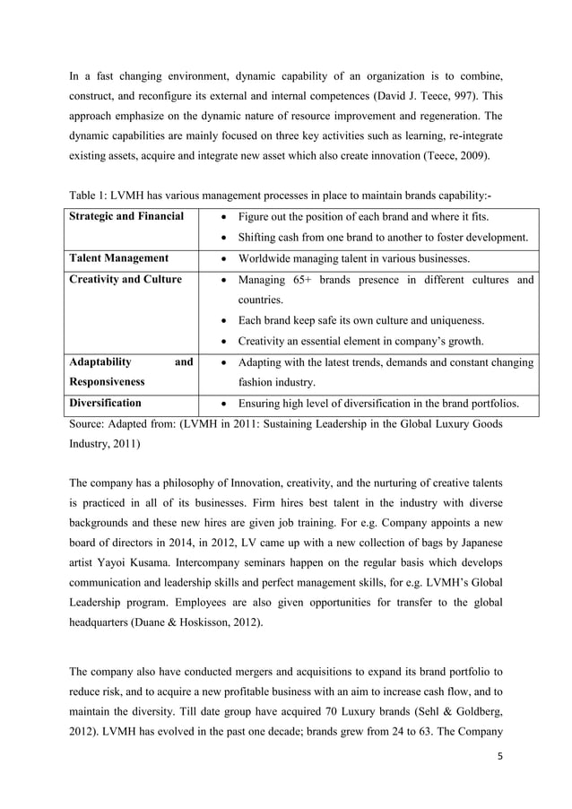 Competitive Stategies of LVMH | PDF | Business Administration | Business