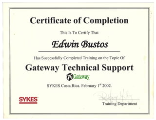 Gateway Technical Support | PDF