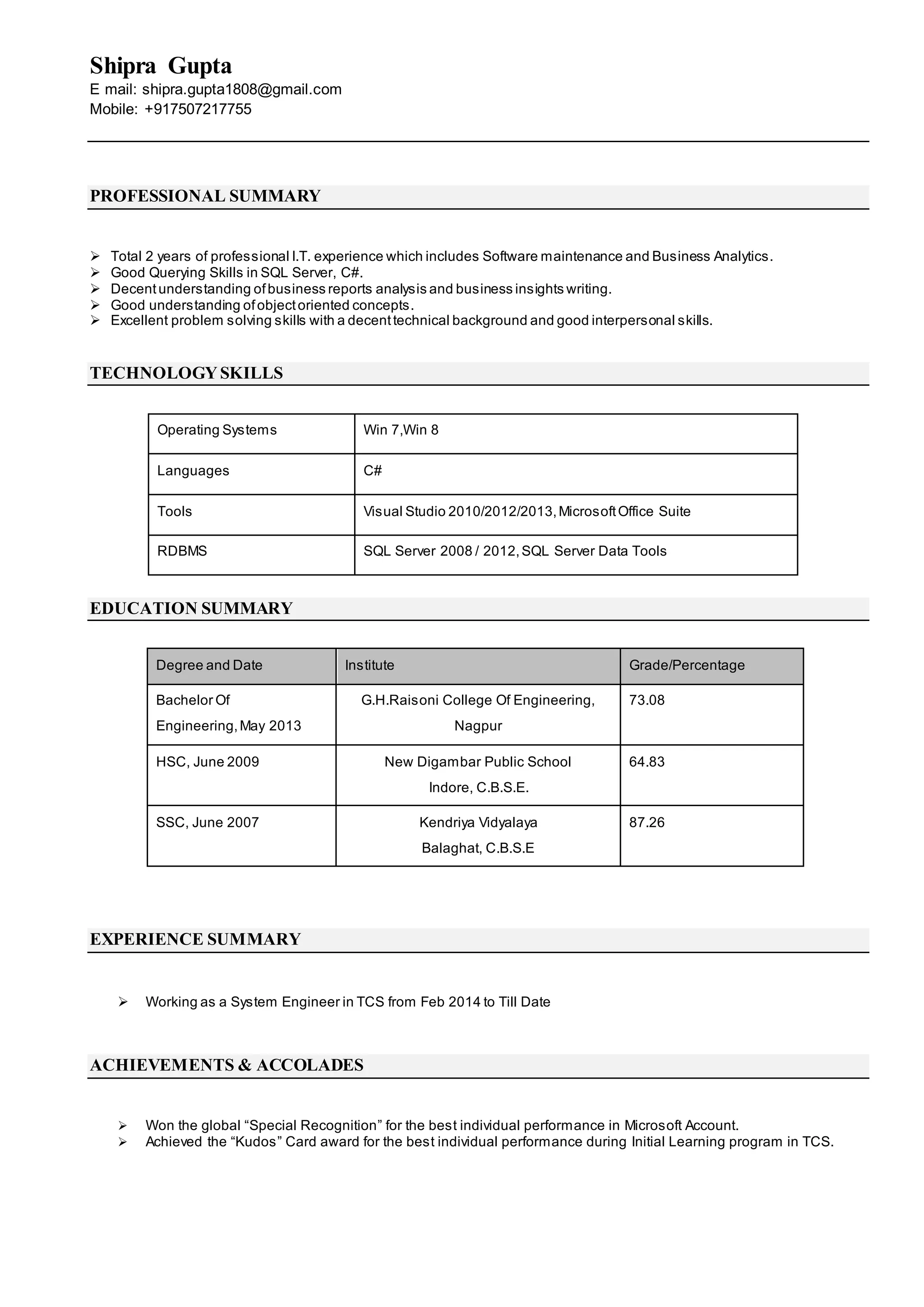 Shipra_Gupta_Resume | DOCX