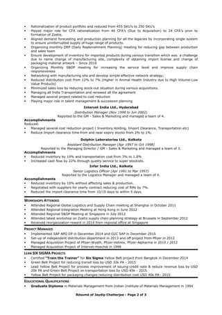 Resume - Jaydip Chatterjee 01122016 | PDF