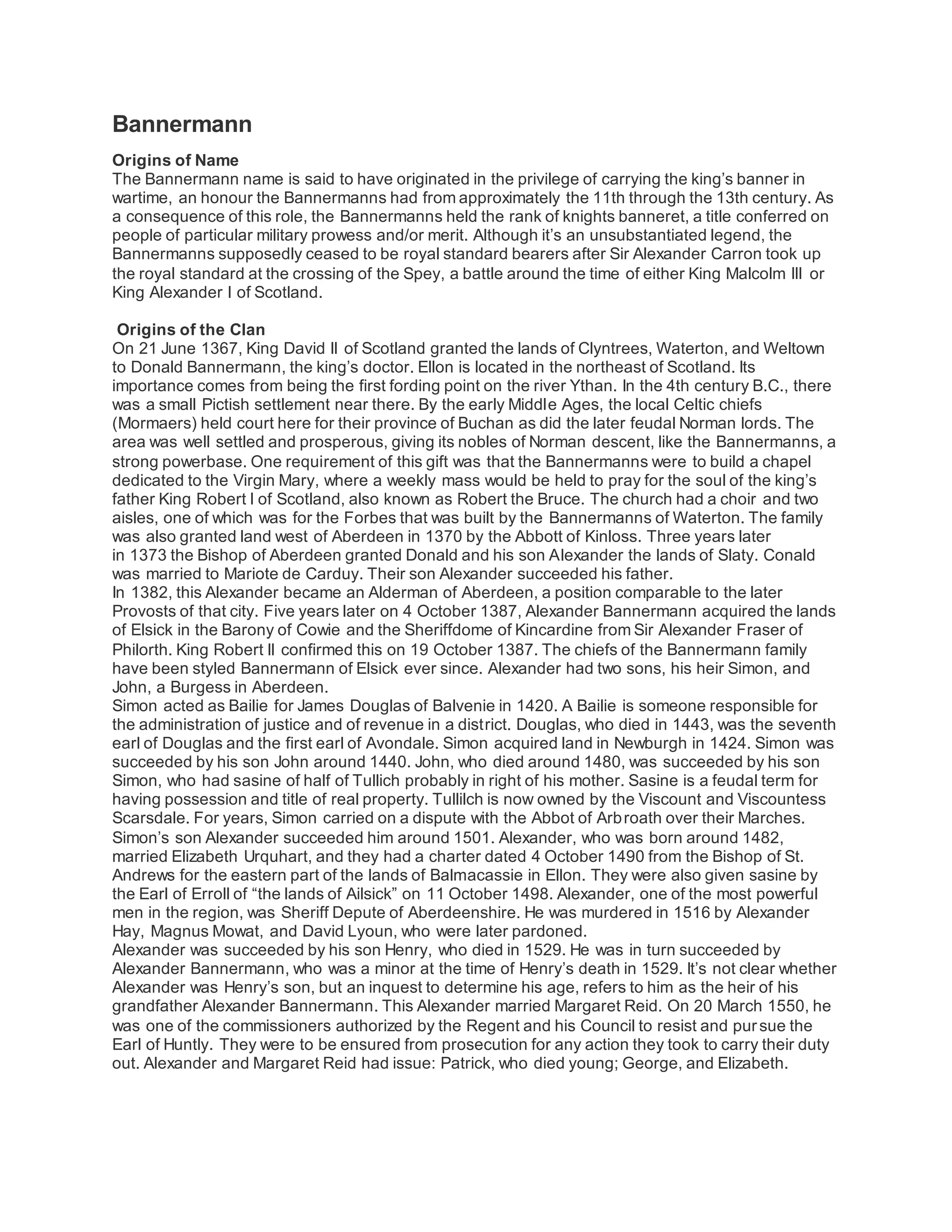 The Bannermann | DOCX