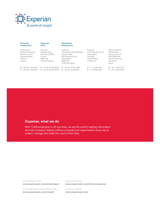 Discover Experian Presentation | PDF