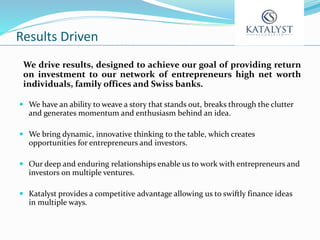 Katalyst Presentation-Financing the Futurs | PPT
