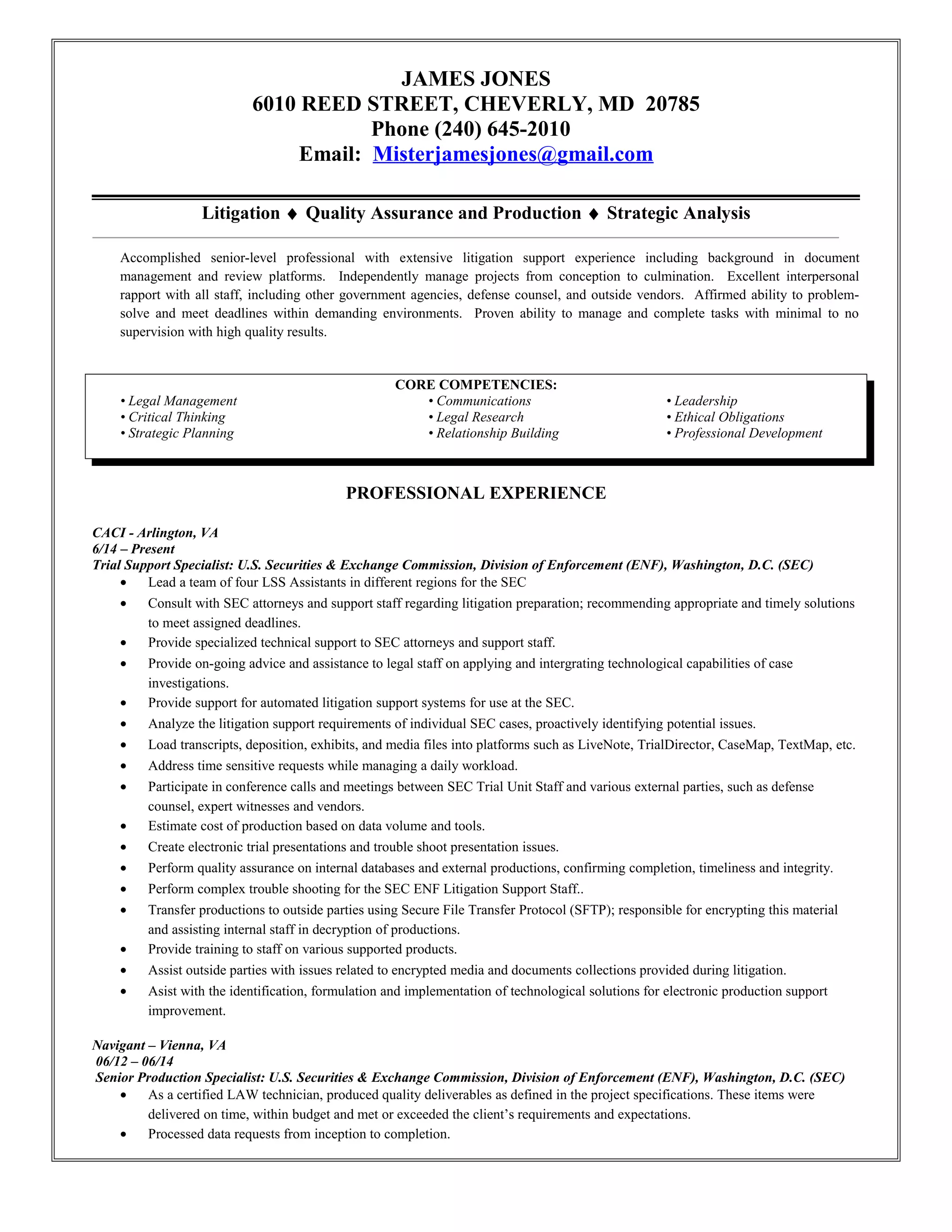 James Jones Oct Resume(1) | DOC