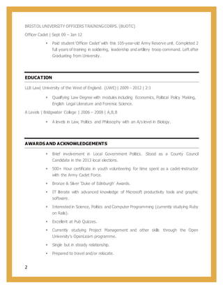 Oliver BARRATT LLB v1_0A | DOCX | Legal Services Industry | Industries