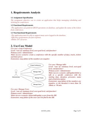 SoftwareDesign2013_Assignment_Analysis_and_Design_Documentul | PDF