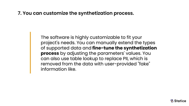 9 Facts About Statices Data Anonymization Solution Ppt