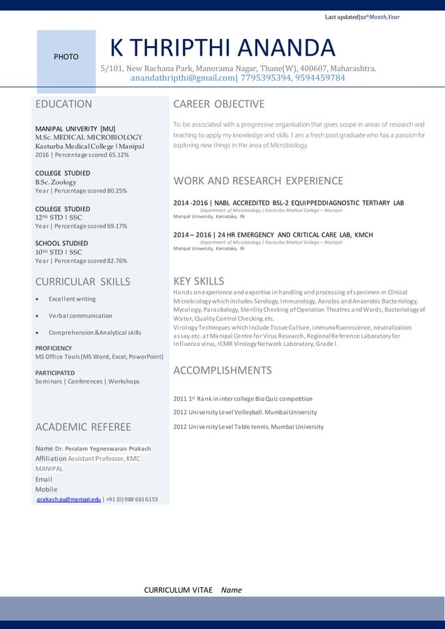 Thripthi CV | DOCX