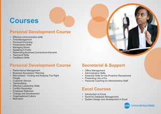 TrainingBrochure_GHR | PDF