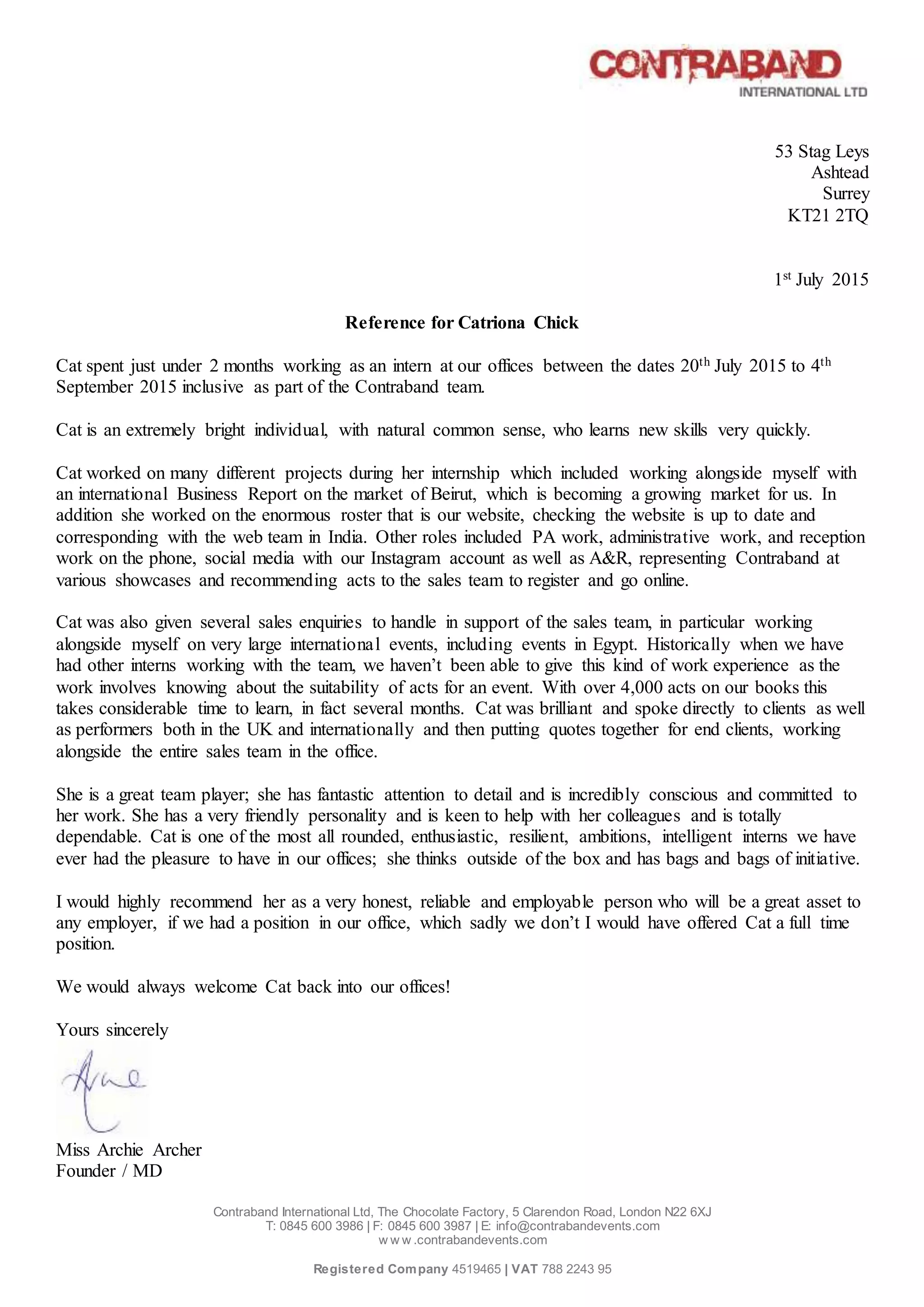 Contraband Reference | DOCX