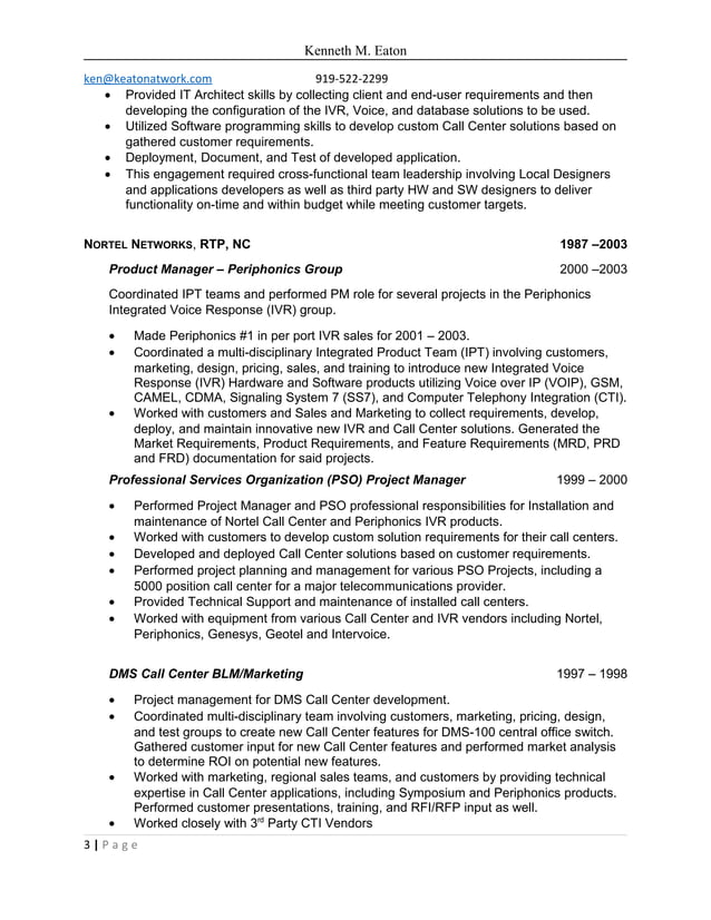Ken Eaton resume 160401 | DOC