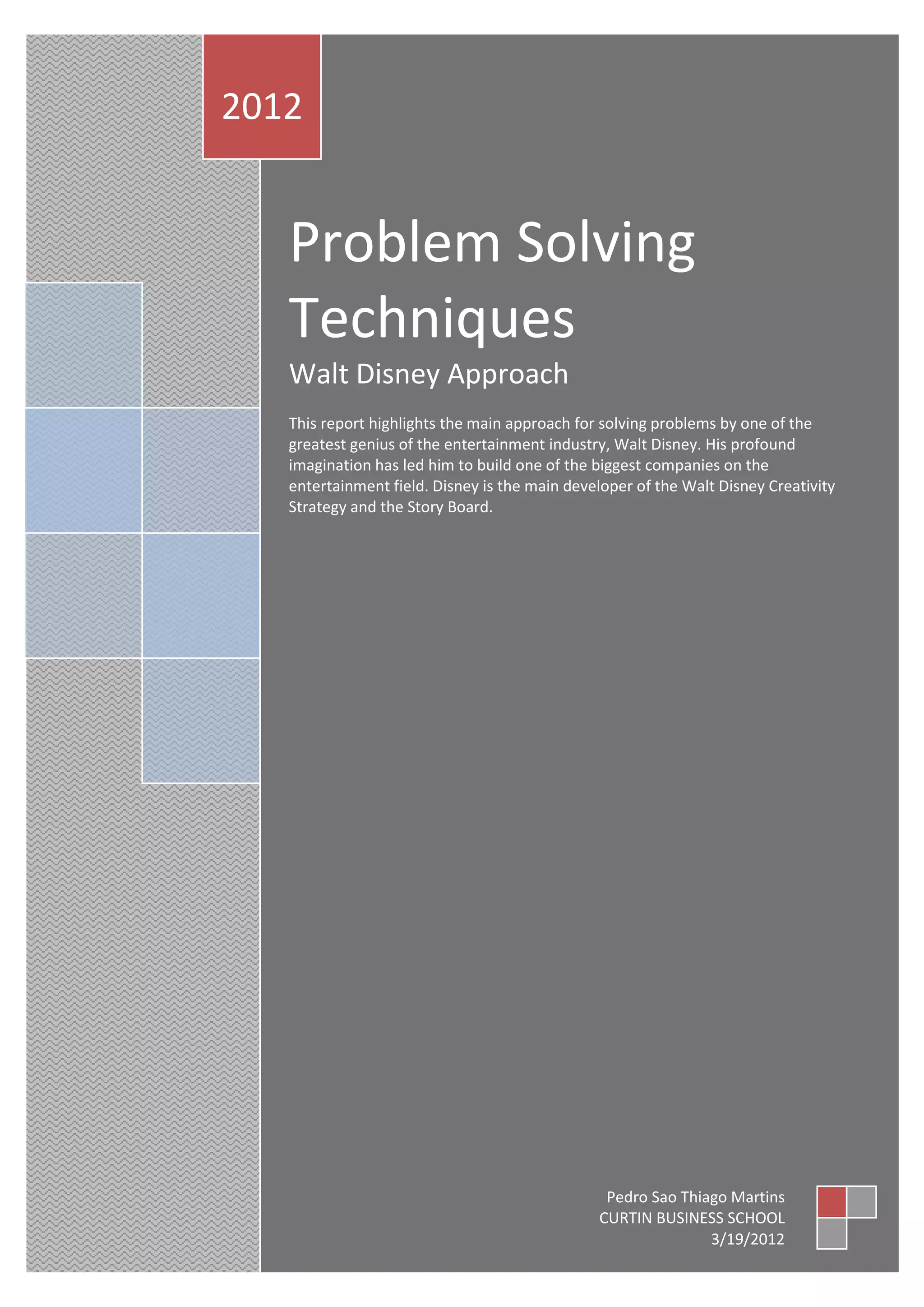 Walt Disney_report | PDF