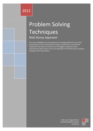 Walt Disney_report | PDF