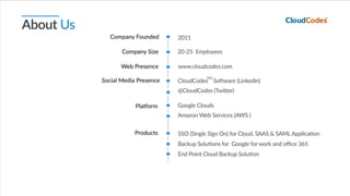 SSO1 - Cloud Security Gateway | PPT