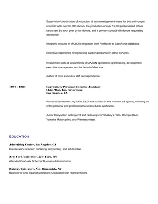 Bria Silbert Resume June 2016 | PDF