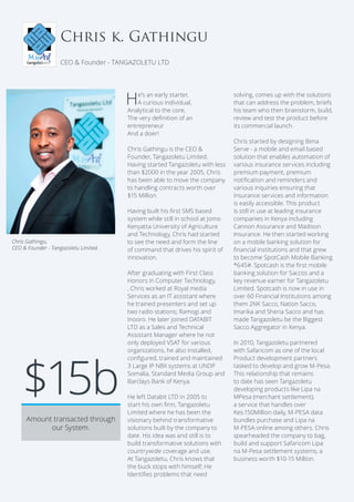Chris-Gathingu CEO Profile | PDF